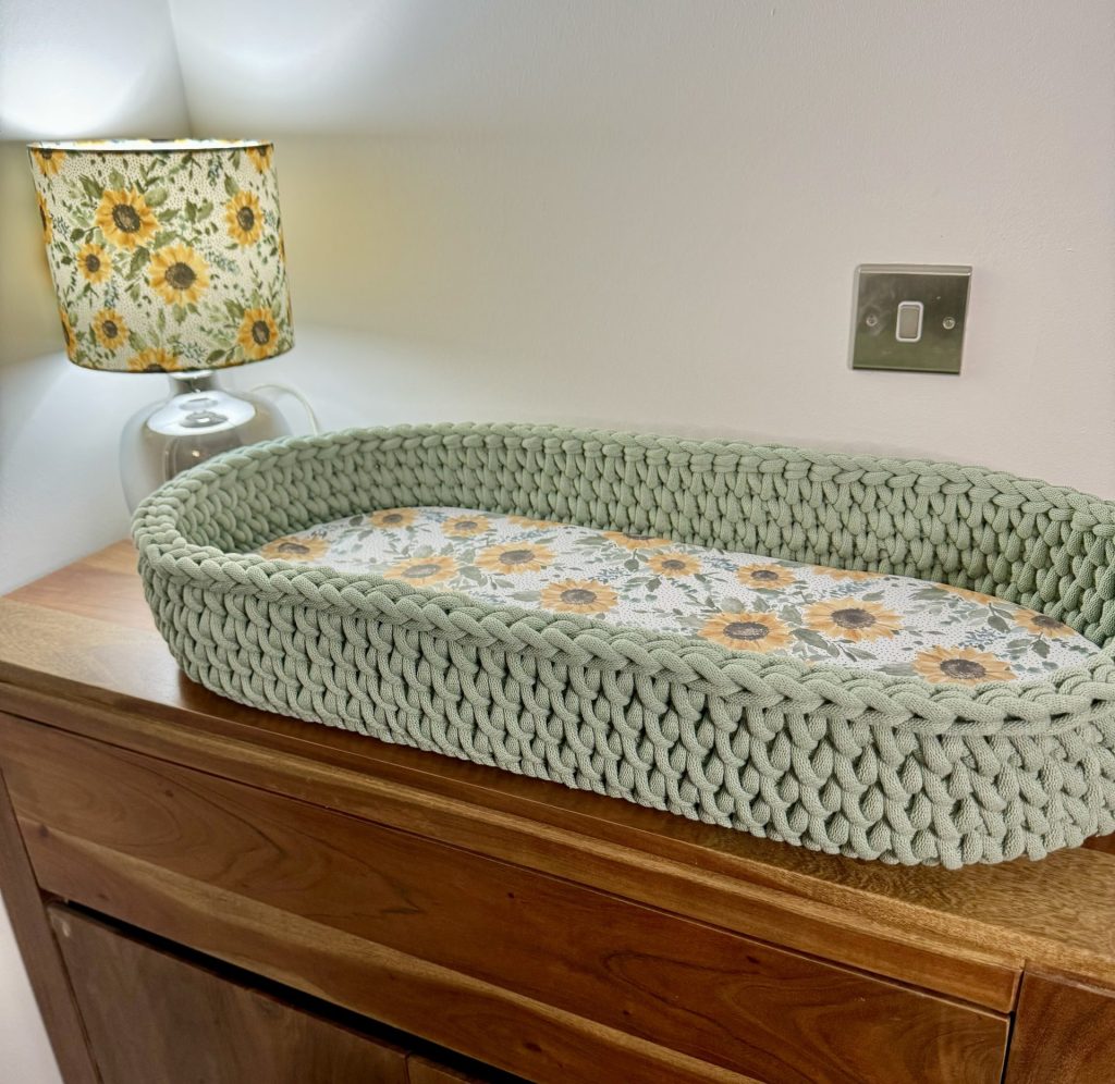 Classic Crochet Changing Basket - Three Little Cubs