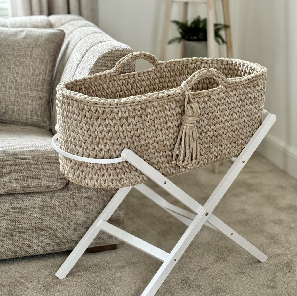 Classic Crochet Moses Basket Tutorial - Three Little Cubs