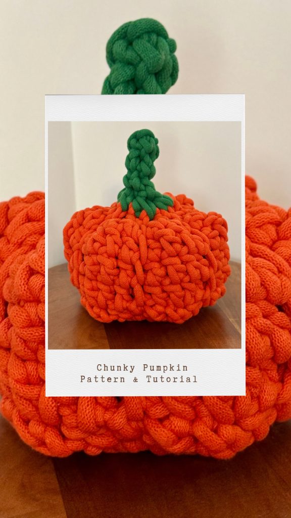 Chunky Pumpkin Crochet Pattern and Tutorial - Three Little Cubs